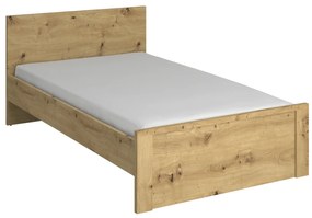 Manželská postel 120 cm Andra (dub artisan) (bez roštu a matrace). 1052748