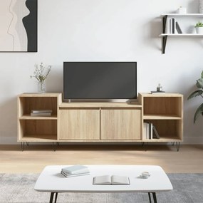Tv Skříňka 160X35X55 Cm Kompozitní Dřevo - Bílá s vysokým leskem