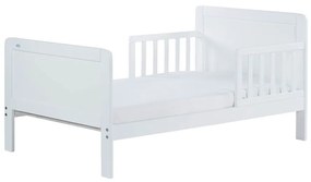 DREWEX dětská postel se zábranou a šuplíkem Olek 140x70 cm bílá