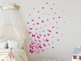 York Wallcoverings Samolepící dekorace do dívčího pokoje MOTÝLCI růžoví