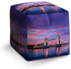 Sablio Taburet Cube Londýn Tower Bridge: 40x40x40 cm