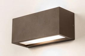 Nástěnné venkovní svítidlo Arkos Pollo Brown One