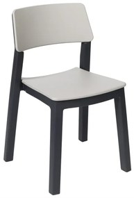 TOOMAX Zahradní židle - BISTROT ITALIA, plastová Barva: grafit/šedá