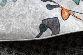 Dětský koberec protiskluzový BAMBINO 61570 krémový / zelený kruh