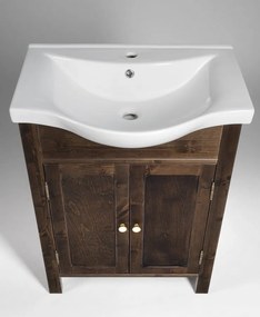 Sapho Ambra koupelnová skříňka pod umyvadlo 60,6 x 82 x 34,5 cm mořený smrk hnědá AB6540