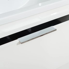 Mereo Mereo, Vigo, koupelnová skříňka s keramickým umyvadlem, 51 cm, bílá, dub, CN320