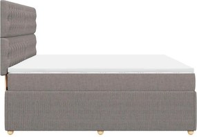 Box spring postel s matrací taupe 180x200 cm textil 3294446