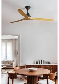 FARO 33718DC- Stropní ventilátor ALO L dřevo/černá pr. 152 cm + dálkové ovládání