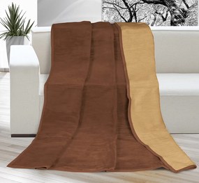 Brotex Deka Kira PLUS jednolůžko 150x200cm čokoládová/oříšková