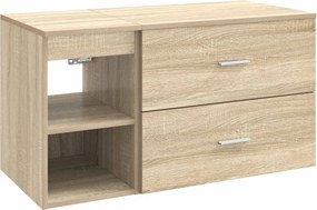Sada koupelnového nábytku 2 ks Dub sonoma Kompozitní dřevo 3403938