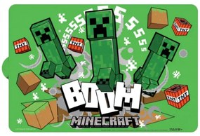 Jídelní Podložka Minecraft BOOM zelená 43x28 cm