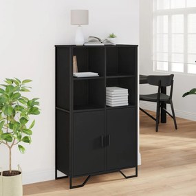 Highboard černý 79,5 x 35,5 x 137,5 cm kompozitní dřevo 3295307