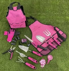 SIXTOL GARDEN PINK 12 / Sada zahradního nářadí / 12 ks