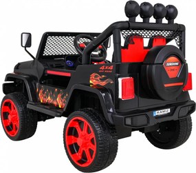 Ramiz Terénní autíčko Raptor Drifter plameny + ovladač + pohon 4x4 + úložný prostor + pozvolný rozjezd + MP3 LED