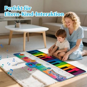 Costway Hudební podložka dětská podložka na klavír s 8 hudebními nástroji