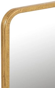 Zlaté antik nástěnné zrcadlo v kovovém rámu Mona Gold - 120*3*40 cm