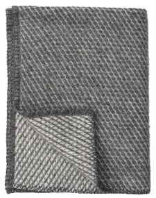 Vlněný dětský pléd Velvet grey 90x130, Klippan Švédsko Šedá