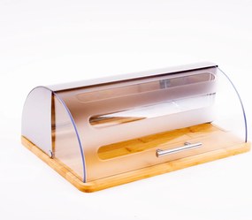 Box na pečivo, bambusový chlebník, kontejner na chleba, chlebovka, 40x29x16cm