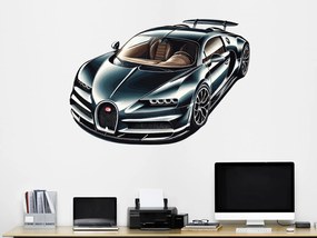 Buggati Veyron samolepka na zeď arch 45 x 31 cm