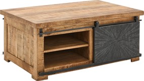 XXXLutz KONFERENČNÍ STOLEK, přírodní barvy, černá, dřevo, kov, 110/70/45 cm Ambia Home - Konferenční stolky - 002575000604