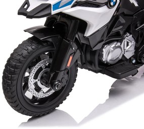 Dětská elektrická motorka BestBerg BBCC-80W – BMW F 850 GS / nosnost 30 kg / Li-Ion baterie / policie