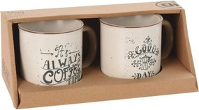 Sada hrnků Retro Coffee Always 2 × 200 ml