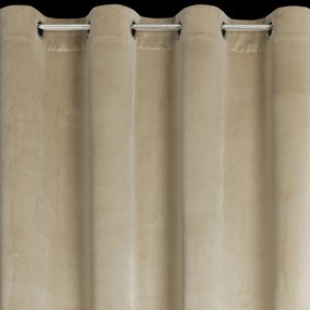 ZATEMŇOVACÍ ZÁVĚS NA KROUŽCÍCH ANTARA 140X270 CM SVĚTLEBÉŽOVÁ