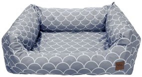 BedPet Luxusní pelíšek pro psa Grey Shell VELIKOST: M 100x80x25 cm