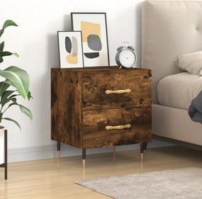 vidaXL Noční stolek 40 x 35 x 47,5 cm kompozitní dřevo [827264] Barva: kouřový dub