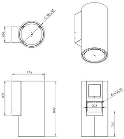 Ciarko Design Odsavač par Ciarko Design Tubus White (CDP3801B)