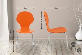 Konferenční židle Diego – oranžová