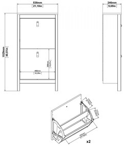Tvilum Botník Real 683 jackson hickory