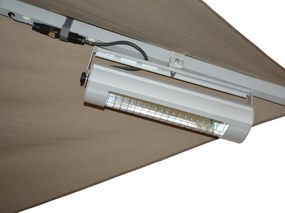 Doppler GOLIATH zahradní slunečník 500 x 500 cm červená