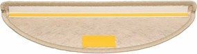Samolepicí rohože na schody Sisal-Look 30 ks 56x17x3 cm Písek 3365867