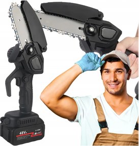 Akumulátorová ruční mini pilka 8″ MDHL M677 + 21V baterie + praktický kufřík + příslušenství