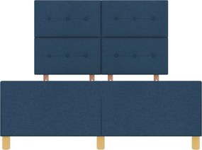 Rám postele s čelo Modrá 140 x 200 cm textil 3344738