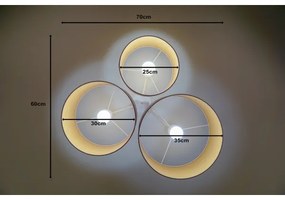 Duolla - Stropní svítidlo ROLLER TRIO 3xE27/60W/230V růžová
