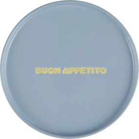 Butlers GOOD VIBES Talíř  "Buon Appetito" 15 cm - modrá