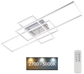 Brilo | Brilo - LED Stmívatelný přisazený lustr FRAME LED/51W/230V chrom + DO | BL1248