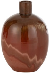 OnaDnes -20% Červená keramická váza J-Line Alina 35 cm