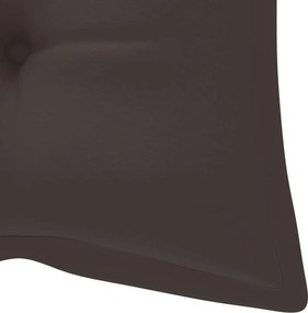 vidaXL Zahradní lavice s poduškou 120 cm masivní akáciové dřevo [3064262] Barva: Černá