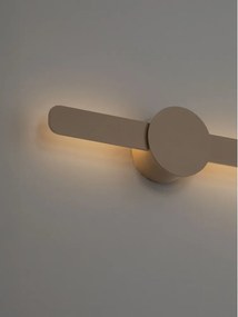 Šedobéžové hliníkové LED nástěnné svítidlo Norei – Nova Luce