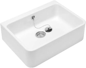 Villeroy & Boch O.novo - Keramický dřez na desku, 495x405 mm, CeramicPlus, alpská bílá 632100R1