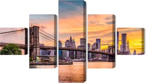 Vícedílný obraz Krajina New York Canvas do obývacího pokoje 150x90