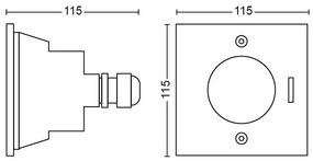 Philips 17356/47/P0 - LED venkovní nájezdové svítidlo MYGARDEN CRUST LED/3W