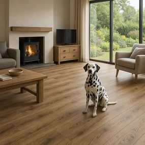 PVC podlaha - lino Toptex Lime Oak 169M, na mieru, šíře 4m,5m, hnedá, filc, chodba / predsieň, Beauflor