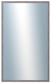 DANTIK - Zarámované zrcadlo - rozměr s rámem cca 60x100 cm z lišty KASSETTE tmavěšedá (3056)