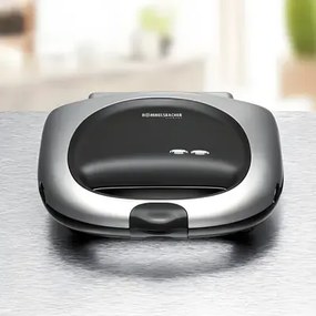 Rommelsbacher ST 1000 černá/stříbrná / Sendvičovač / 1000 W / 2 sendvi