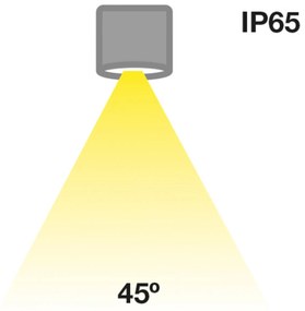 SLC MiniOne Pevné stropní svítidlo LED IP65 černé 930