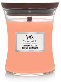 WoodWick vonná svíčka s dřevěným knotem střední Manuka Nectar 275g